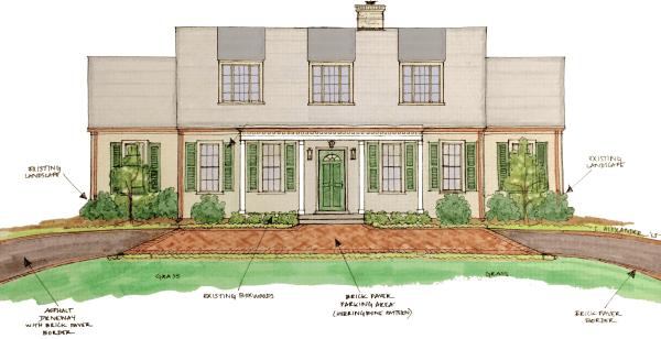 Front Elevation with Dormer Windows – C. ALEXANDER